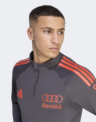adidas adidas Performance - Audi Formula One Team Mechanics - Veste &agrave; col zipp&eacute; - Noir fonctionnel/rouge hi-res