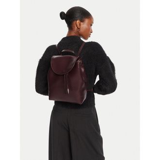 Calvin Klein Rucksack Calvin Klein Emblem Aop Flap Backpack LV04F3271G Dunkelrot