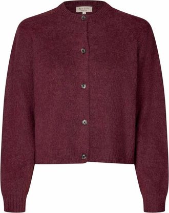 Masai Cardigans - - Knitwear - Damen - Rot - M