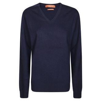Daniele Fiesoli Homme, Pulls, Bleu, Taille: M Pull Col V