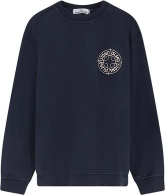 Stone Island Homme, Sweatshirts et sweats &agrave; capuche, Bleu, Taille: M Pull ras du cou