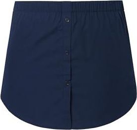 Ulla Popken Femme Grandes tailles Rallonge chemisier, base arrondie et coupe &eacute;vas&eacute;e marine 42+ 808916130-42+