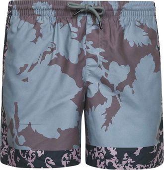 Dries Van Noten Homme, Maillots de bain, Multicolore, Taille: XL Printed Swim Shorts