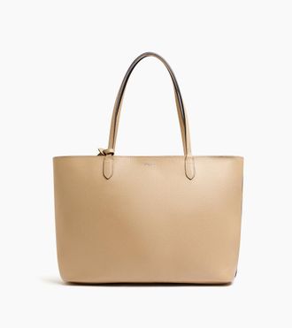 Le Tanneur Grand sac cabas Louise en cuir grain&eacute;