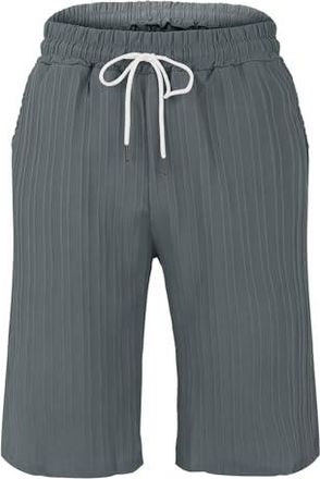 Generic Short de bain pour homme - Short de plage d&eacute;t&eacute; - S&eacute;chage rapide - Short de bain pour homme, gris, XL