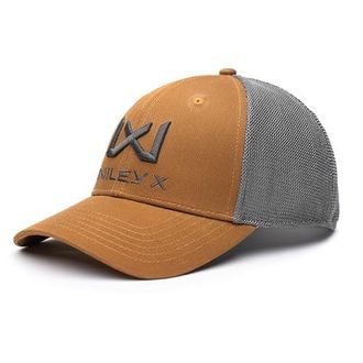 Wiley X Casquette WX Trucker | Maille de coton | Hommes R&eacute;glable L&eacute;ger Respirant Flexfit Casquette 6 panneaux | Casquette de soleil | Airsoft Sport Outdoor, C