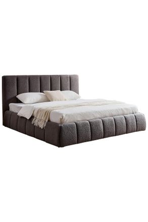 Boxxx Polsterbett, Grau, Holz, Pappel, massiv, 140x200 cm, Stoffauswahl, in verschiedenen Gr&ouml;&szlig;en erh&auml;ltlich, Schlafzimmer, Betten, Polsterbetten