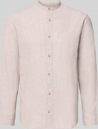 Jack & Jones Regular Fit Freizeithemd aus Baumwoll-Leinen-Mix