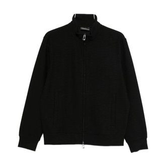 Emporio Armani Homme, Pulls, Noir, Taille: L Pull ras du cou Premium en maille fine