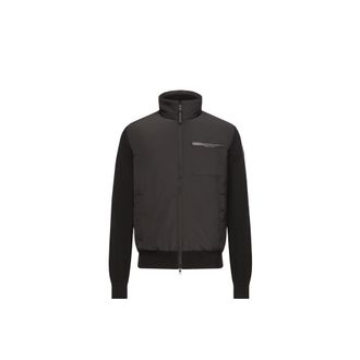 Moncler Moncler Wool & Cashmere Padded Zip-up Cardigan, Men, Black, Size: M