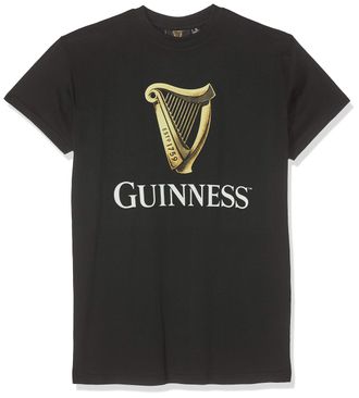 Guinness Herren BLK Guin HARP R/N T T-Shirt, Schwarz (Black Black), XXL