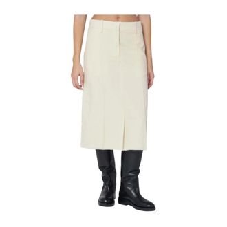 Jil Sander Faltenrock - - Skirts - Damen - Beige - S