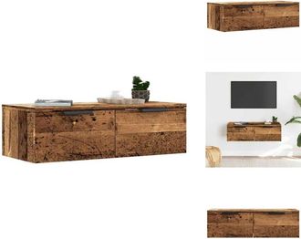 vidaXL Wandschrank Altholz-Optik 68x30x20 cm Holzwerkstoff - Wandschrank - Wandschr&auml;nke - H&auml;ngeschrank - TV-Wandschrank