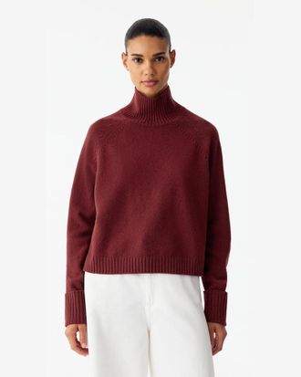 Arket Wollpullover Mit Rollkragen -Rot