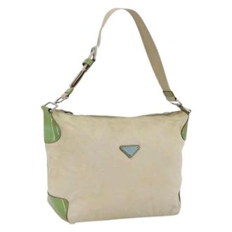 Prada Sac bandouli&egrave;re vintage en nylon Pre-owned - Femme - Pre-owned - Beige - Taille: ONE Size