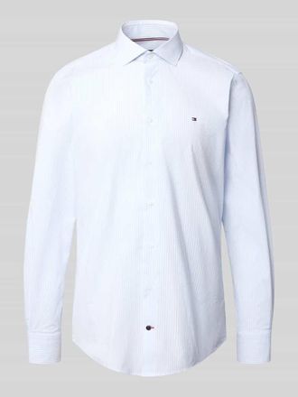 Tommy Hilfiger Tailored Fit Businesshemd aus Baumwoll-Mix