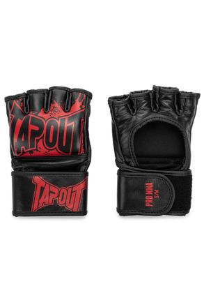 Tapout MMA Pro Fight Handschuhe aus Leder (1 Paar) PRO MMA, Black/Red, L, 960005