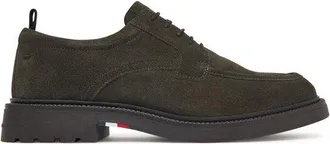 Tommy Hilfiger Halbschuhe Corporate Casual Sde Deck Shoe FM0FM05980 Gr&uuml;n