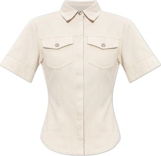 Sportmax Femme, Blouses et Chemises, Beige, Taille: 38 FR Ontano Shirt