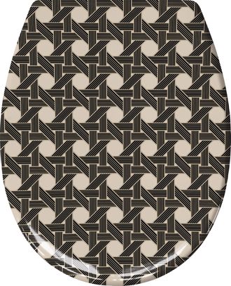 Kleine Wolke WC-Sitz Vienna mit Absenkautomatik, Farbe: Taupe, Material: Duroplast, Gr&ouml;&szlig;e: 37x 45 cm