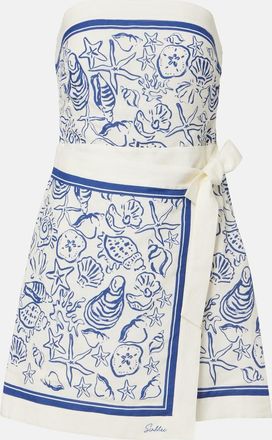 SIMKHAI Minikleid Darbie aus einem Leinengemisch