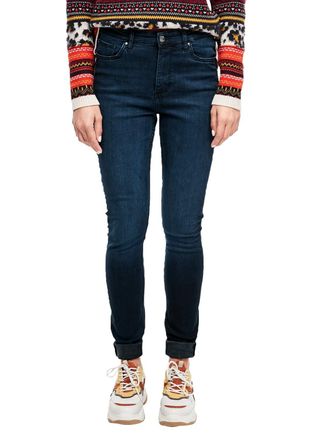 s.Oliver Damen 14.909.71.5865 Skinny Jeans, Blau (Blue Denim Stretch 57Z6), 34 /L32 (Herstellergröße:34/32)