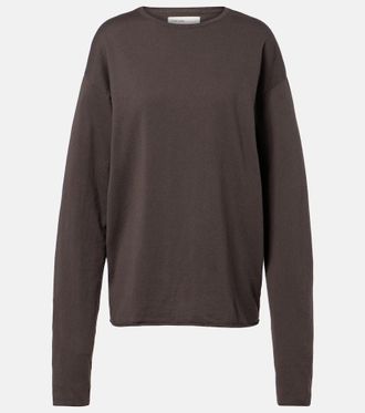 Extreme Cashmere Pullover N&deg;347 Aries aus Baumwolle und Kaschmir