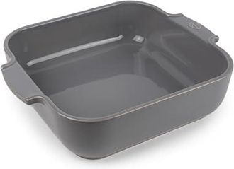 Peugeot Square Ceramic Baking Dish - 21 cm (Handles Included) x 17.5 cm x 6 cm - Capacity: 1.1 L - Single Serving - 10 Year Guarantee - Made In France - Light