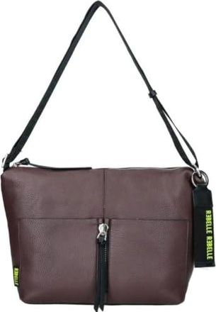 Rebelle Lycaena Big dollar moka bandouli&egrave;re en cuir pour femme MOCCA, taille unique