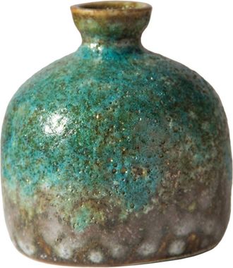 Cabilock Kreative Keramik Blumenvase Gr&uuml;n Vielseitiges Wohn Und B&uuml;rodekor Einweihungsgeschenk Dekoratives Keramikobjekt