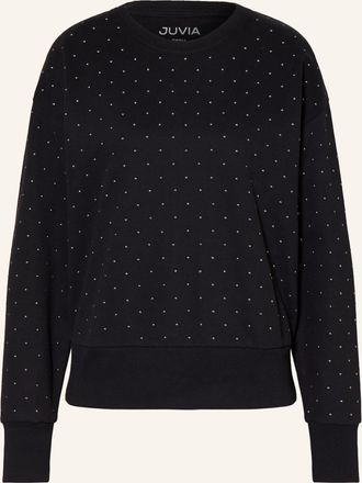 Juvia Sweatshirt Annelina Mit Nieten schwarz