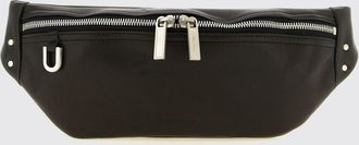 Rick Owens Sac banane en cuir de veau grain&eacute; avec anneau en m&eacute;tal
