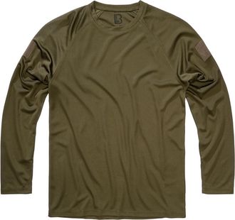Brandit Quick Dry Shirt Longsleeve, Farbe: Olive, Gr&ouml;&szlig;e: 3XL