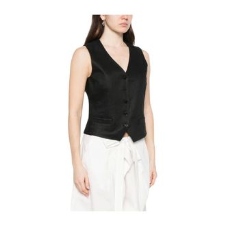 Max Mara Femme, Vestes, Noir, Taille: 40 FR Pace Waistcoat