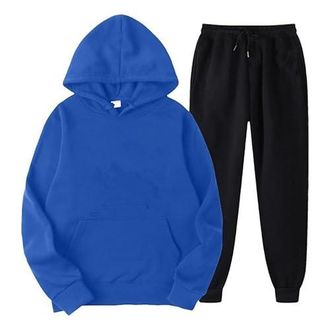 Generic Surv&ecirc;tement pour femme - &Eacute;l&eacute;gant - Avec capuche - Pantalon de sport d&eacute;contract&eacute; et confortable - 2 pi&egrave;ces - Tenue de sport dext&eacute;rieur - Sweat &agrave; capuch