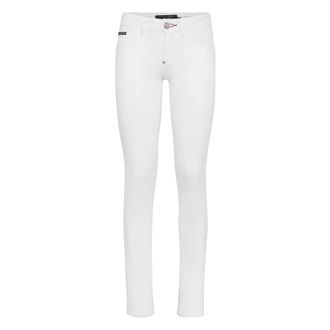 Philipp Plein Damen, Jeans, Wei&szlig;, W26Gr&ouml;&szlig;e
