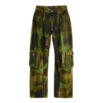Desigual Cargo Hosen - - Trousers - Damen - Gr&uuml;n - M