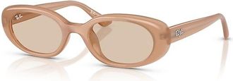Ray-Ban Rb4441d Bio-based Sonnenbrillen Opal Beige Fassung Braun Glas 53-21