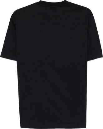 Emporio Armani Embroidered Logo T-Shirt - Blue