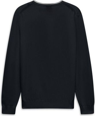 Bugatti Rundhalspullover Regular Fit Regular Fit Viskosemix Rundhals