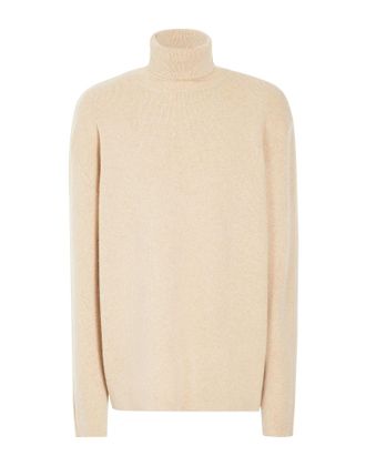8 by YOOX CACHEMERE-WOOL BLEND RELAXED FIT ROLL-NECK