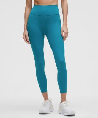 lululemon Legging Fast and Free taille haute 5 poches pour Femmes - 64 cm - Bleu - Taille 10