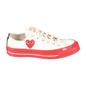 Comme Des Gar&ccedil;ons Homme, Chaussures, Blanc, Taille: 40 EU Red Sole Chuck 70 Low Top