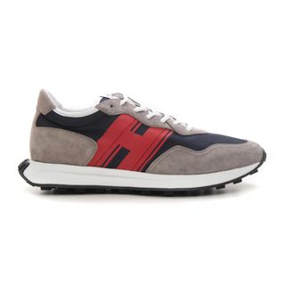 Hogan Homme, Chaussures, Multicolore, Taille: 44 EU Baskets basse en toile et daim