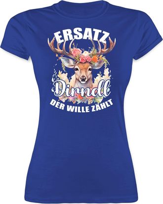 Shirtracer Shirt Damen - Kompatibel mit Oktoberfest - Dirndl Ersatz - Der Wille z&auml;hlt - XXL - Royalblau - Tshirt Tracht w&auml;sche trachtenshirt bayrische Hirsch t-S