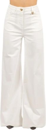 Elisabetta Franchi Femme, Pantalons, Blanc, Taille: W30 Jeans Donna Elisabetta Franchi