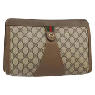 Gucci Pochette en plastique doccasion - Femme - Pre-owned - Beige - Taille: ONE Size