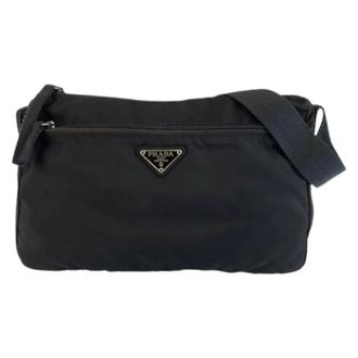 Prada Pre-owned Tessuto Nylon Schultertasche - - Pre-owned - Damen - Schwarzk - ONE SIZE