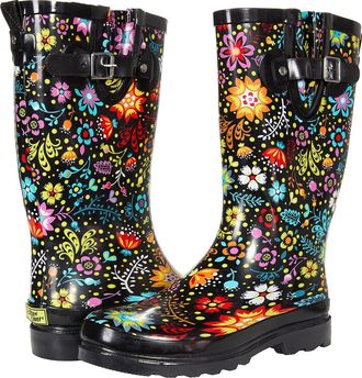 Western Chief Bedruckte hohe Regenstiefel für Damen 6 M US Garten Spielen