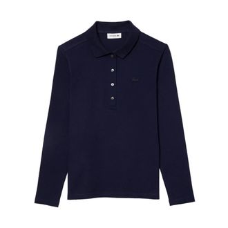 Lacoste Slim Fit L.12.D Stretch Piqu&eacute; Poloshirt - - Tops - Damen - Blau - 3XS